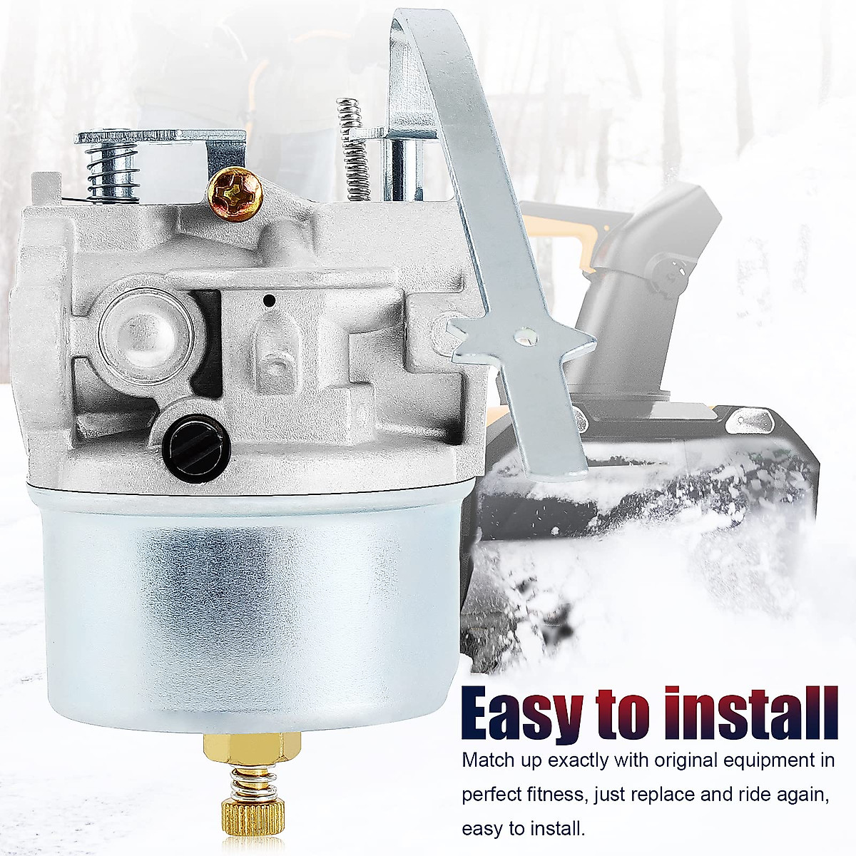QAZAKY Carburetor Compatible with Tecumseh 631921 631070 631070A 631074 631245 631820 632284 H25 H30 H35 H40 Engine Carb Chipper Shredder Tiller Generator Snowblower