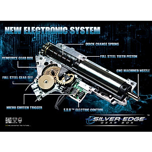 Evike Airsoft - APS Phantom Extremis Mark V 2.0 eSilverEdge Airsoft M4 AEG with 10" LOK Handguard (Color: Black)