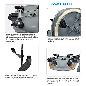 XINHNMUU 2 PCS 4L Mixing Mate Paint Lid Kit, Paint Can Pouring Spout with Better Sealing Effect, Universal Paint Shaker, for Stirring, Storing and Pouring