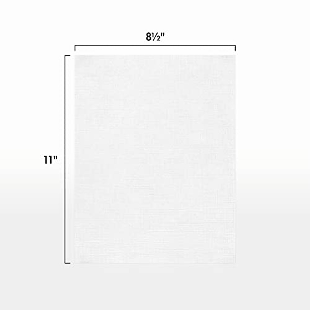 LUXPaper 8.5" x 11" Cardstock | Letter Size | White Linen | 100lb. Cover (183lb. Text) | 50 Qty