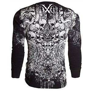 Xtreme Couture by Affliction Men's Thermal Shirt Offering (Black) (S)