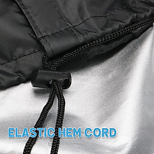 HOXHA Firewood Rack Cover Outdoor Log Rack Waterproof Cover Oxford Fireplace Wood Rack Covers Weather Resistant Outside, 8FT