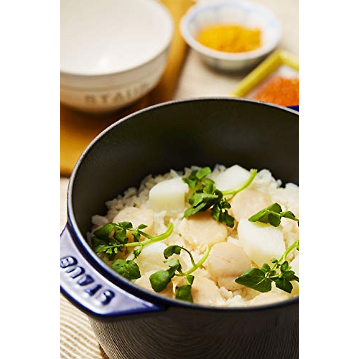 Staub 40509-703 La Cocotte de Gohan, Gray, M, 6.3 inches (16 cm), Rice Cooker, 2 Cups, Cast Enameled Pot, Induction Compatible, Rice Cooker, La Cocotte de Gohan