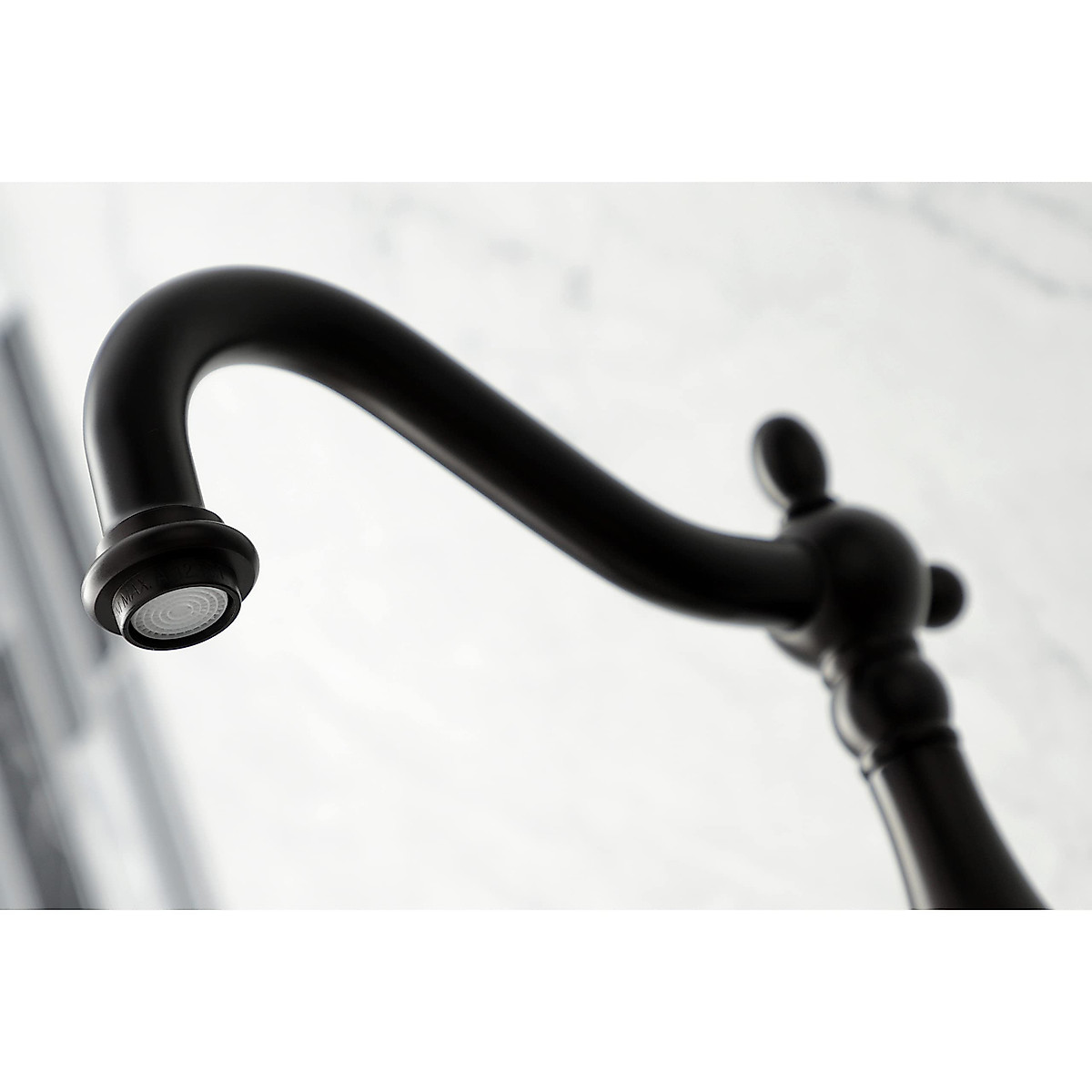 Kingston Brass KS1265ALBS Heritage Bridge Kitchen Faucet, Oil Rubbed Bronze