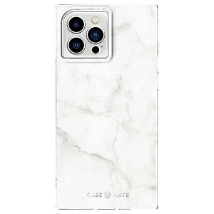 Case-Mate BLOX iPhone 13 Pro Max Case - White Marble [10FT Drop Protection] [Wireless Charging Compatible] Protective Phone Cover for iPhone 13 Pro Max 6.7", Anti-Scratch, Shockproof, Matte