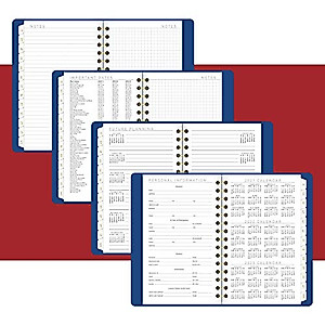 Academic Planner 2021-2022, AT-A-GLANCE Weekly & Monthly Book Planner, 5" x 8", Small, for School, Teacher, Student, Contempo, Classic Blue (70101X20)
