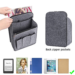 Yoillione Felt Backpack Organizer Insert for Women and Men, Large Travel Rucksack Insert with High Capacity, Lightweight Bag Organizer with Zipper Pockets