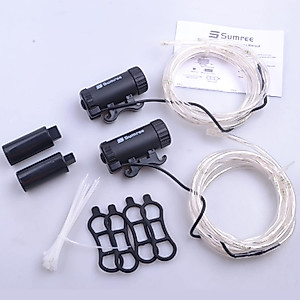 Sumree 2-Tire Pack LED Bike Wheel Lights with USB Rechargeable Battery Bike Lights 16 Modes 7 Colors Changing Over,Get Brighter and Visible from All Angles for Ultimate Safety …