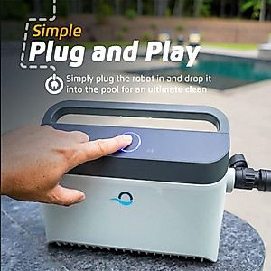 Dolphin Nautilus CC Plus Wi-Fi Automatic Robotic Pool Vacuum Cleaner, Always Cleaning, Never Charging, Ideal for In-Ground Pools up to 50 FT in Length