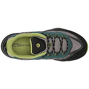 Merrell Moab Speed Low WTRPF Sneaker, Deep Green/Black, 3 US Unisex Big Kid