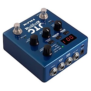 NUX JTC PRO Drum Loop PRO Dual Switch Looper Pedal 6 hours recording time 24-bit and 44.1 kHz sample rate