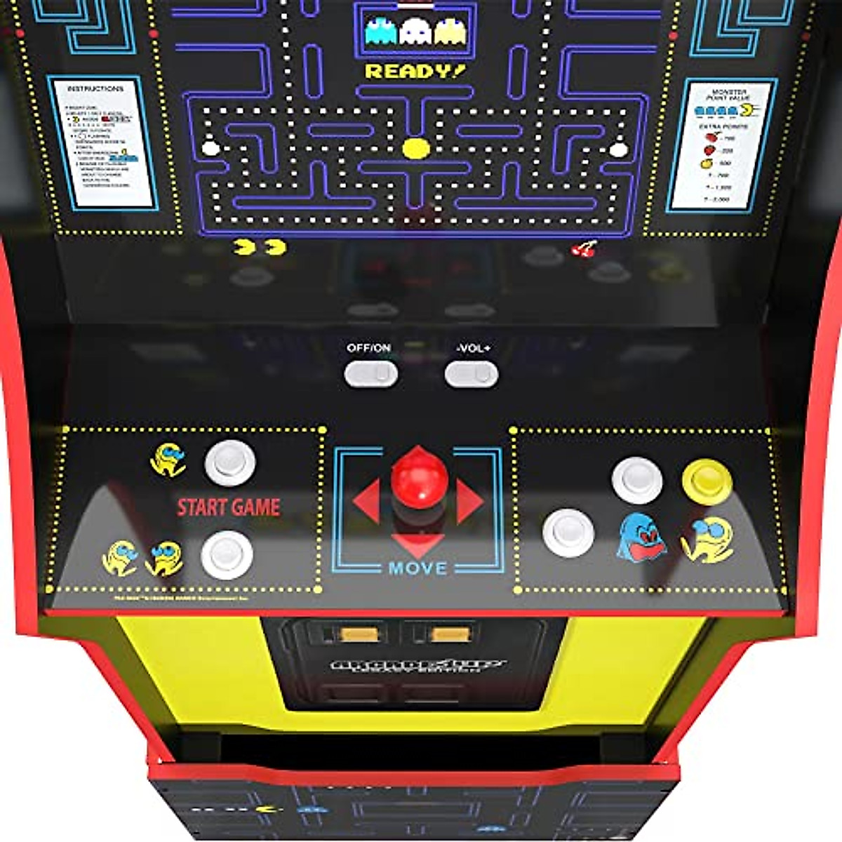 Arcade1Up Bandai Legacy 4 Foot Arcade Machine, Mulitcolor