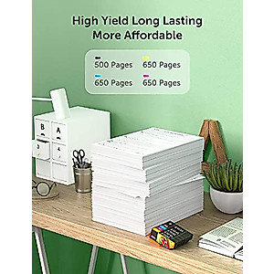 410XL Ink Cartridge Replacement for Epson 410 T410 Ink for Remanufactured Expression XP-7100 XP-830 XP-640 XP-630 XP-530 XP-635 Printer (Black, Cyan, Magenta, Yellow, Photo Black) 5 Pack