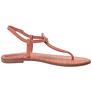 Sam Edelman Women's Gigi Flat Sandal, Terracotta Pink Signet, 7
