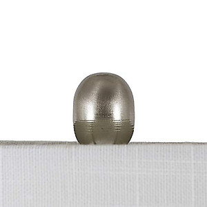 Decor Therapy Tina Floor Lamp with Swing Arm and Ball Accent, Brushed Steel - PL4377