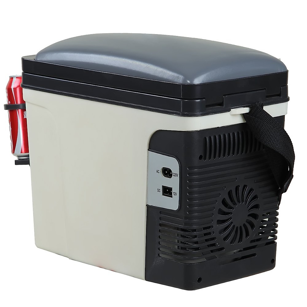 Smad Portable Thermoelectric Cooler and Wamer Car Travel Cooler, AC DC 12V, 6L