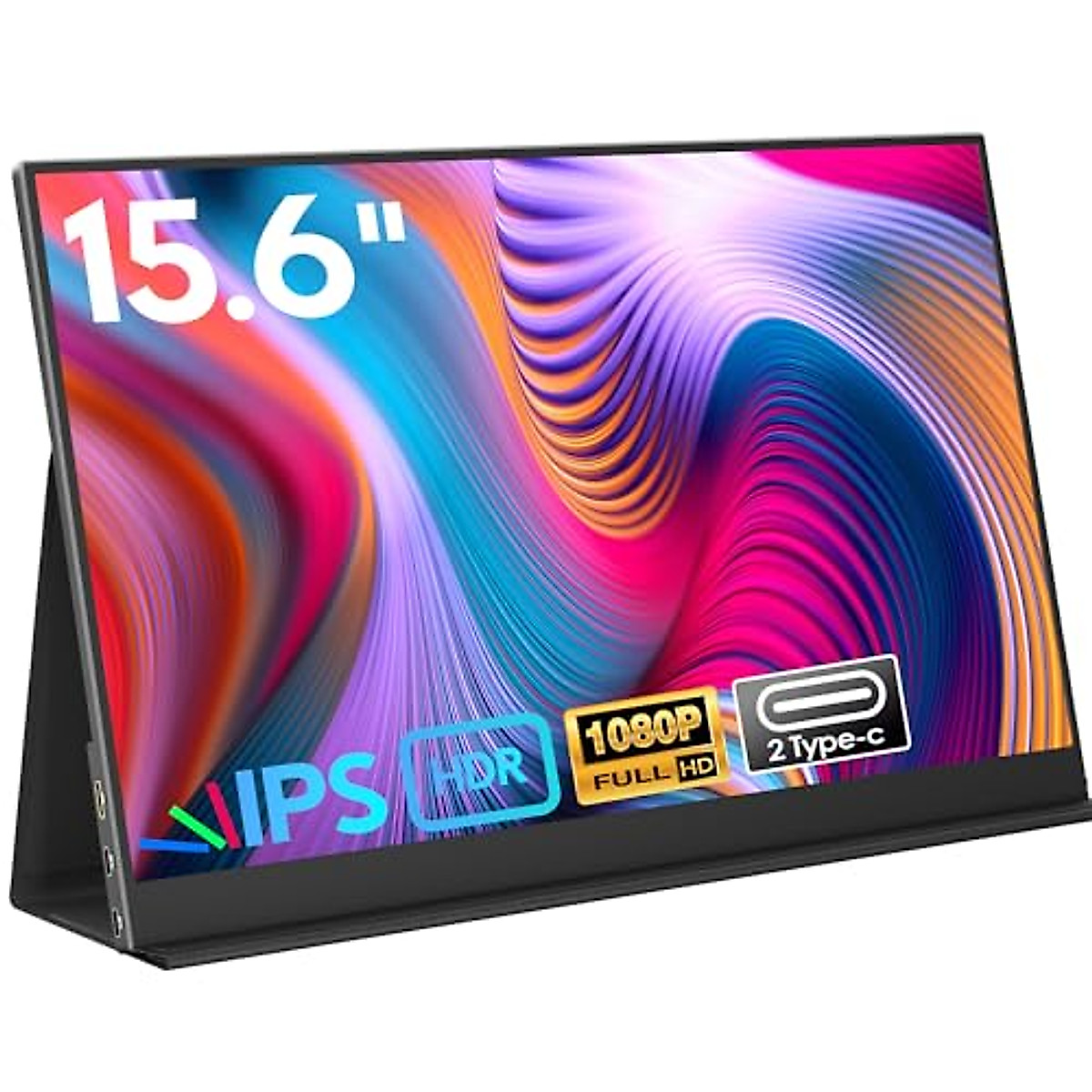 ZSCMALLS Portable Monitor Upgraded Ultra Slim&Lightweight Metal Frame 15 Inch IPS HDR 1080P HD Eye Care Screen USB C Gaming Monitor for Laptop/PC/Cellphone/Switch/PS3-4/Xbox/Raspberry Pi