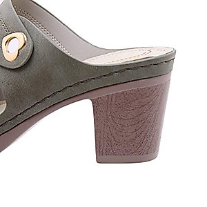 Summer Womens Sandals,Women's Casual Fashion Shoes Breathable High Heels Outdoor Casual Sandals Green