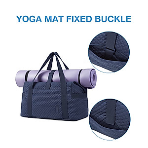 BAGSMART Large Gym Bag with Yoga Mat Buckle, Weekender Overnight Bag for Women, Travel Duffle Bag for Travel Essentials, Carry On Tote Bag Hospital Bag for Labor and Delivery