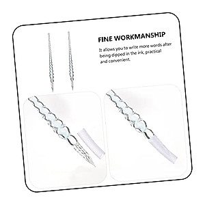 NUOBESTY 10 Pcs Crystal Pen Colorful Pens Japanese Pens Colored Ink Pens Glass Calligraphy Pen Set Crystal Dip Glass Ink Pen Glass Dip Pen Drawing Glass Pen Calligraphy Glass Pen Manual