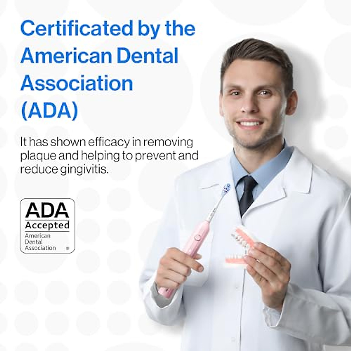 usmile [ADA Accepted] Electric Toothbrush, Type-C Rechargeable Sonic Toothbrush for Adults with 2 Brush Heads, 1 Charge Lasts for 365 Days, Whitening Powered Toothbrush with Smart Timer, Y1S Pink