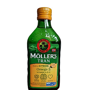 Möllers Tran Cod Liver Oil 250 ml/ 8.45 fl oz | Citron Flavor | Omega-3 | Fish Liver Oil