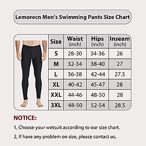 UPF 50+ Men's Surfing Leggings Sun Protection Swimming Pants(6011gray-S)