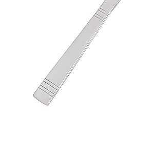 Amazon Basics 20-Piece Stainless Steel Bistro Flatware Set, Service for 4, Silver