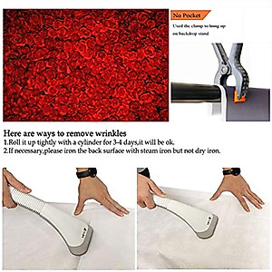 Avezano Red Rose Floral Wedding Photography Backdrop Valentine's Day Party Photo Backdrops Vinyl Cloth 14 February Background Photo Booth Props Pictures (7x5ft)