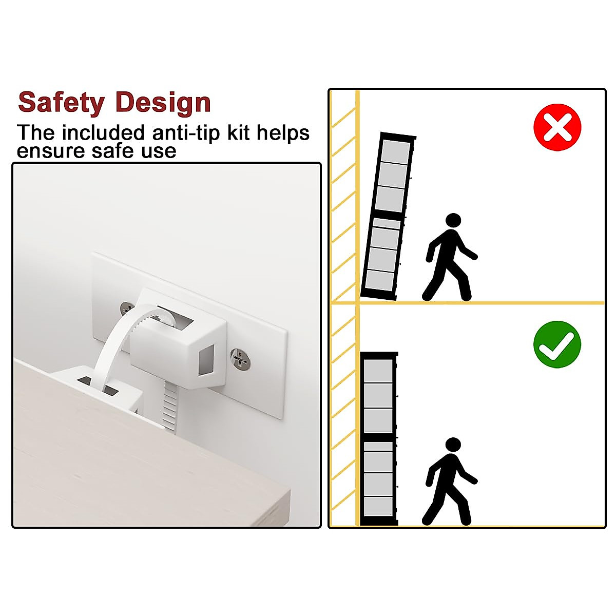 Function Home 72" Kitchen Pantry Cabinet, Tall Storage Cabinet, Freestanding Cupboard with Drawer and Adjustable Shelves, Pantry Cabinets for Kitchen Bathroom Living Room, White