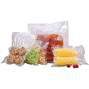 GERYON Vacuum Sealer Bags Rolls, 8x50ft & 11x50ft for Food Storage, Double Sided Texture, BPA Free, Heavy Duty, Great for Vacuum Seal storage, Meal Prep or Sous Vide