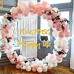 Round Backdrop Stand, 7.2FT Golden Circle Balloon Arch Stand Kit, Wedding Arch Frame Stand For Baby Shower Birthday Party Graduation Decoration