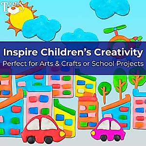 Extra Soft, Endlessly Reusable Kids Modeling Clay 12 Pk. Non Toxic, Rainbow Color Play Dough Blocks for Creative Fun For Child Artists. Long Lasting Putty Great for Art, Schools, Playgrounds and Gifts