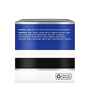 Neutrogena Deep Moisture Night Cream with Glycerin & Vitamin D3, Facial Moisturizer for Dry Skin with Shea butter, Glycerin, Vitamin D3, Non Greasy & Non Comedogenic, 2.25 oz