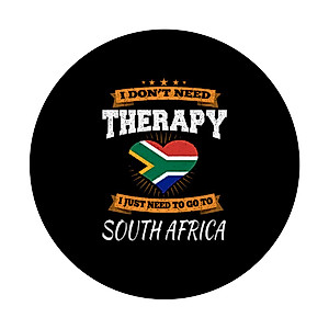 South African Flag Shirt I Funny South Africa Vacation Gift PopSockets Grip and Stand for Phones and Tablets