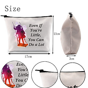 POFULL Matilda the Musical Inspired Gift Broadway Musical Gift Even If You're Little You Can Do a Lot Cosmetic Bag (Little Can Do a Lot)
