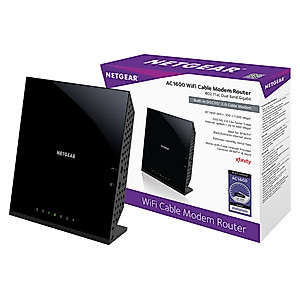 Netgear C6250-100NAS AC1600 (16x4) WiFi Cable Modem Router Combo (C6250) DOCSIS 3.0 Certified for Xfinity Comcast, Time Warner Cable, Cox, More (Renewed)