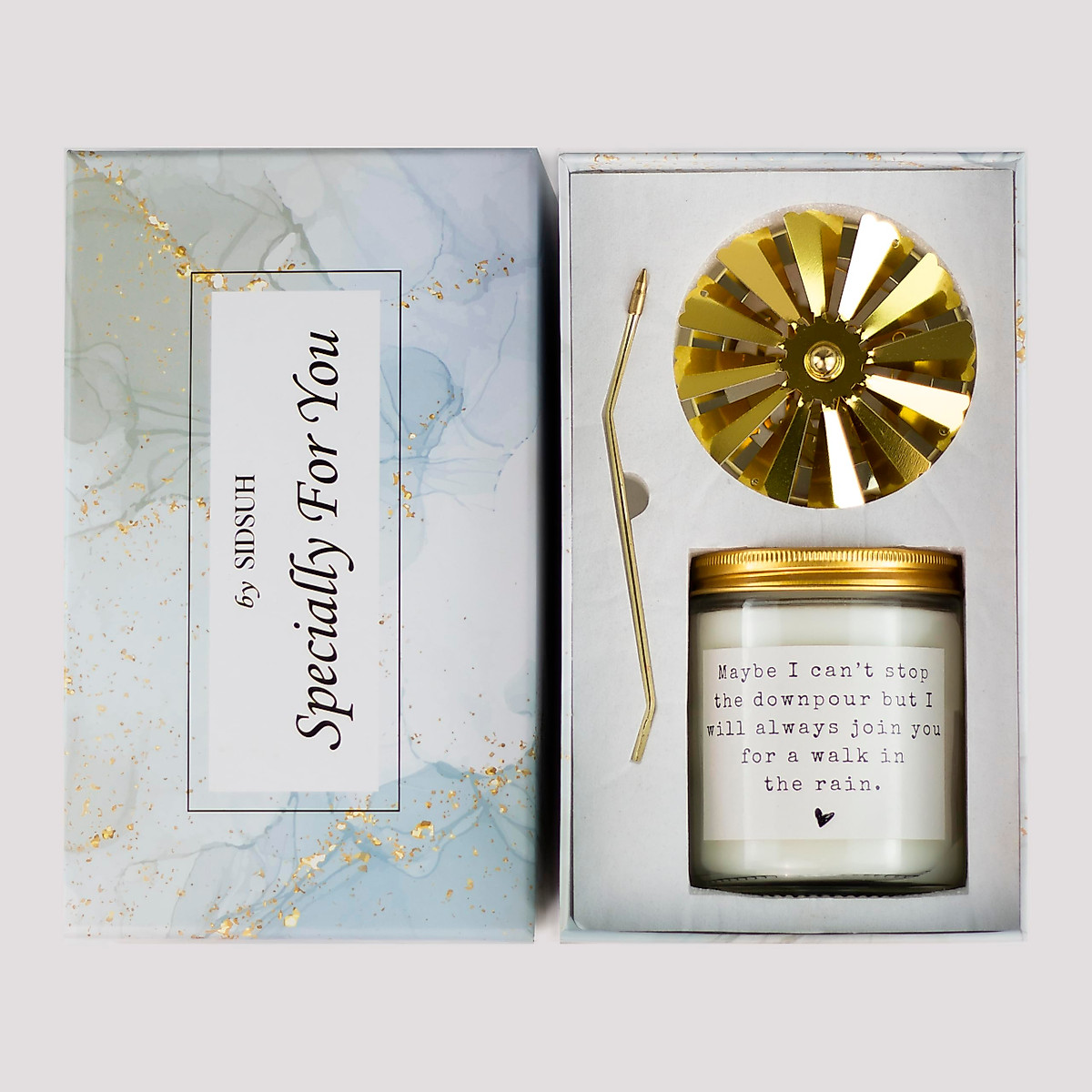 Thinking of You Gifts for Women, Bereavement Gifts, Get Well Soon Gifts for Women, Sympathy Feel Better Thoughtful Gifts for Best Friend, Cheer Up Gifts for Sister Bestie, Lavender Scented Candle