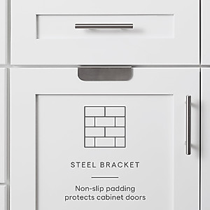 YouCopia DoorStash Dishwasher Pod Holder Lid, Hanging Storage Container for Detergent, Speckled White