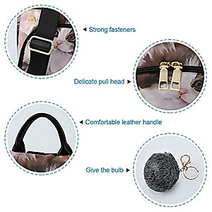 Mcyhzjd Backpack Purse, Kitten Cat with Cherry Blossom Anti-theft Casual College School Ladies Fashion Shoulder Bag