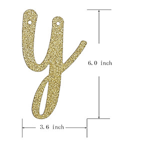 Happy 40TH Anniversary Banner Sign Gold Paper Glitter Party Decorations for 40TH Wedding Anniversary Party Supplies Letters Gold Pre-Strung