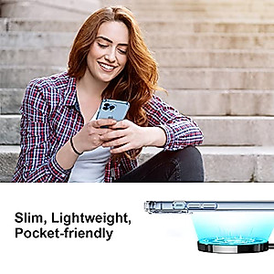 restone for iPhone 13 Pro MAX Case with Screen Protector, Clear Slim Hard Back Cover Soft TPU Bumper, Thin Cute Full Body Shockproof Non Yellowing Protective Phone Case for iPhone 13 Promax 6.7" 2021