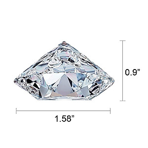 HOHIYA 24pc Diamond Place Card Holders Stands Table Holder for Weeding Baby Shower Party Decoration Acrylic Crystal Clear Taiwan Made