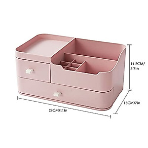 FIZZOQI Large-Capacity Storage Rack Multi-Functional Drawer Cosmetics Storage Rack Lady Lipstick Skin Care Products Storage Rack Eyebrow Pencil Jewelry Storage Rack