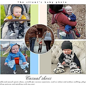 KIDSUN Tutoo Unisex Baby Boys Girls High Top Sneaker Soft Anti-Slip Sole Newborn Infant First Walkers Canvas Denim Shoes