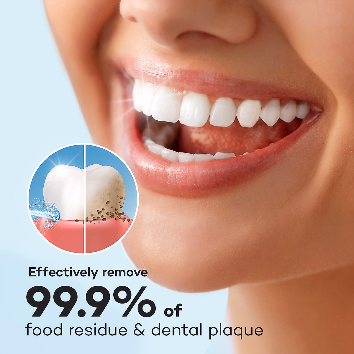 Water Flosser Picks for Teeth Cleaning, 3 Flossing Modes & 10 Pressures Professional Electric Water Flossers for Teeth, Braces, Gums, Kids, Adults, 7 Water Jet Tips Included for Multiple Dental Care