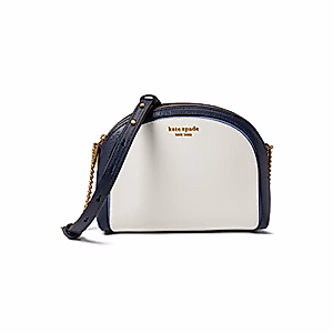 Kate Spade New York Morgan Color-Blocked Saffiano Leather Double Zip Dome Crossbody Cream Multi One Size