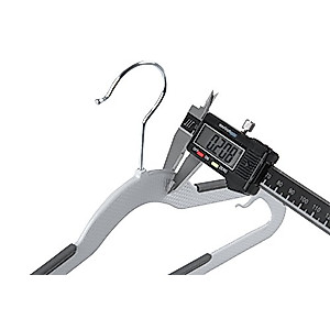 Finnhomy Extra Strong 30 Pack Plastic Hangers for Baby and Kids, Durable Children Clothes Hangers with Non-Slip Pads, Great for Any Baby Clothes, Gray