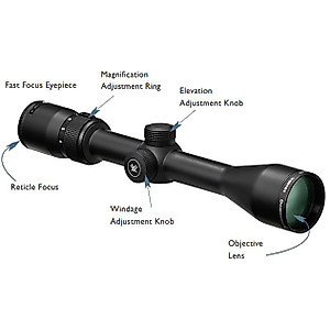 Vortex Optics Diamondback 3-9x40 SFP Riflescope Dead-Hold BDC MOA , black