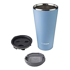 Zojirushi SX-FSE45AJ Stainless Vacuum Insulated Tumbler, 15-Ounce, Blue Gray